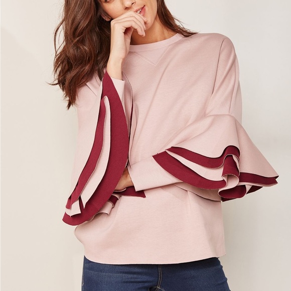 Ted Baker | Tops | Ted Baker Bernae Ted Says Relax Frill Sleevetop | Poshmark